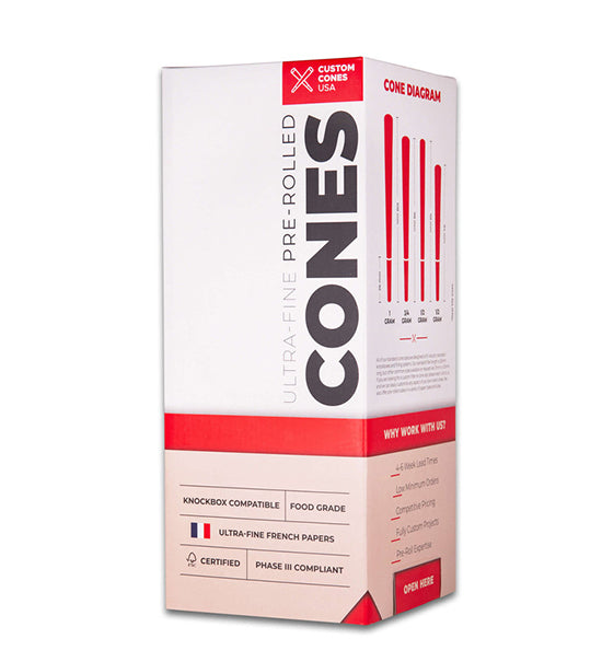 Custom Cones King Size 98mm Pre-Rolled Cones 800 Count