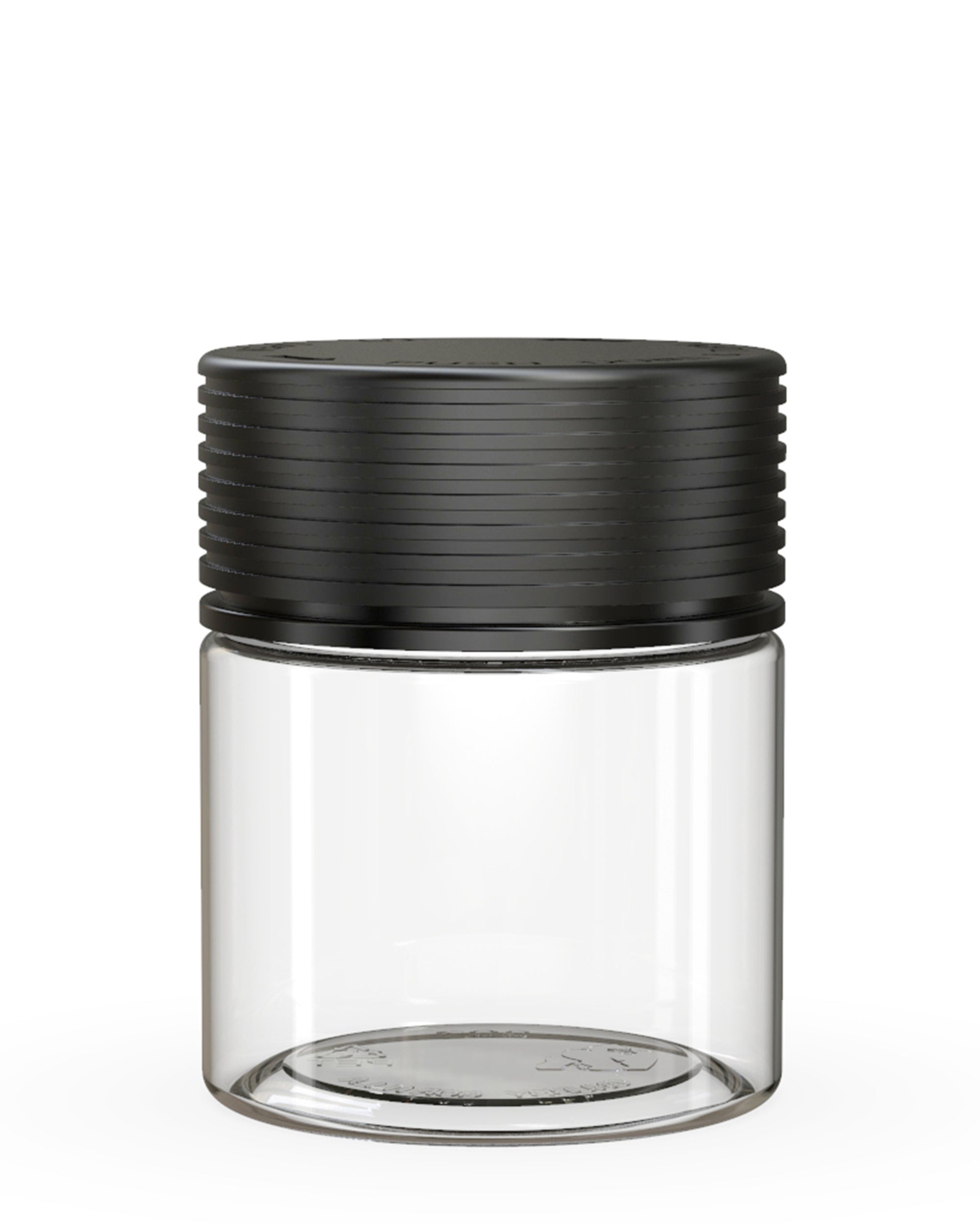 3oz Chubby Gorilla Spiral Plastic Jars with Black Cap