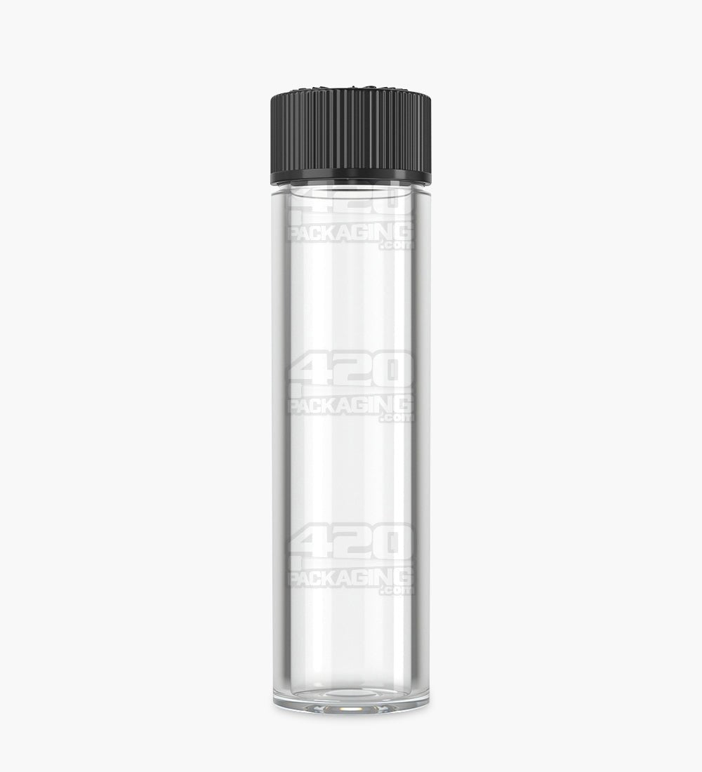 84mm Child Proof Black Plastic Dab Vape Tube w/ Black Cap